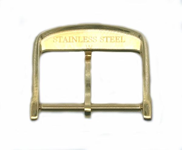 16mm Longines Gold Tone Stainless Steel Buckle Clasp – Kipliani